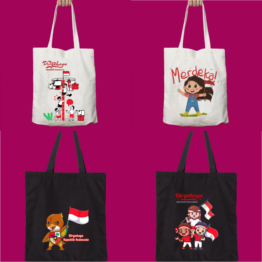 Jual Totebag Tote Bag Goodiebag Goodie Bag Tas Souvenir Merdeka 17 ...
