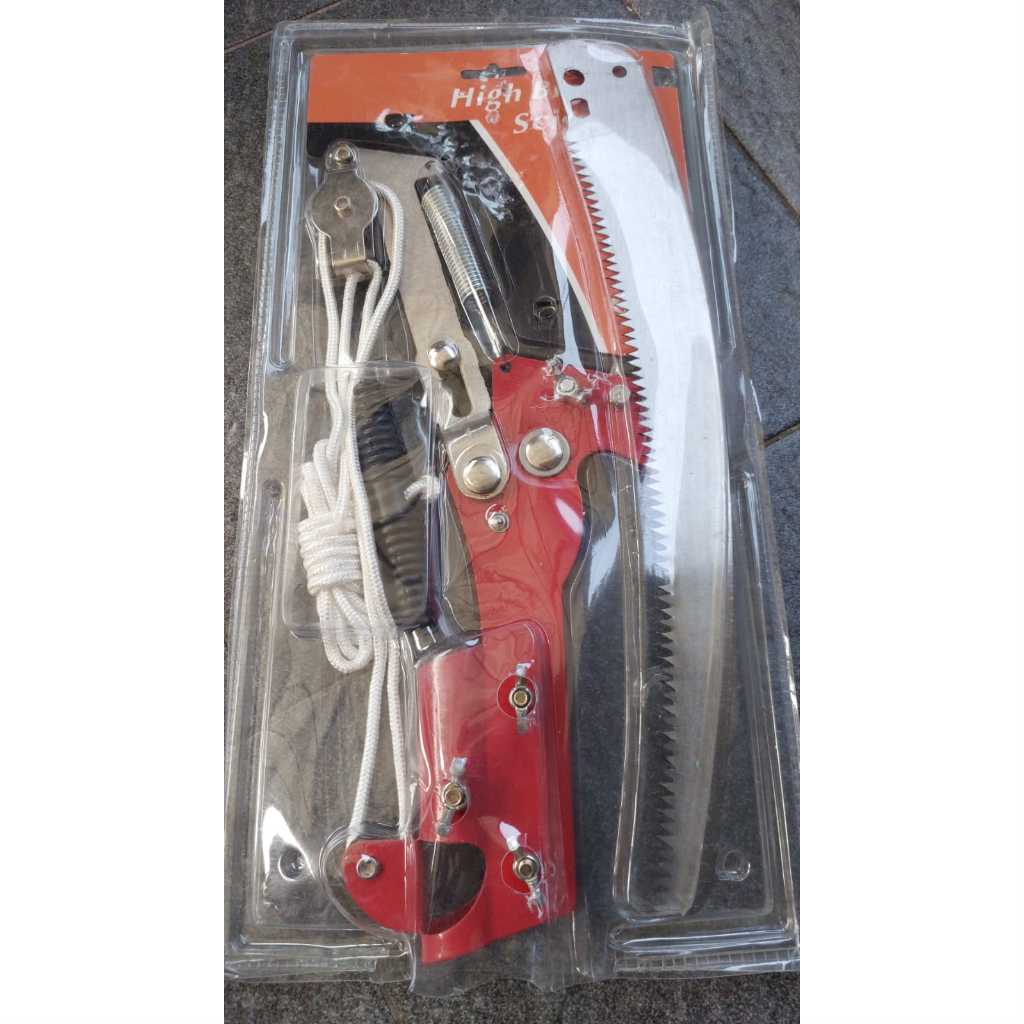 Jual GUNTING DAHAN DAN RANTING + TALI/ GUNTING RAMBUTAN/Tree Pruner ...