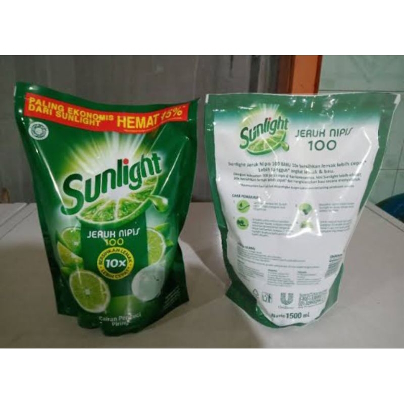 Jual SUNLIGHT SABUN PENCUCI PIRING 1500ML | Shopee Indonesia