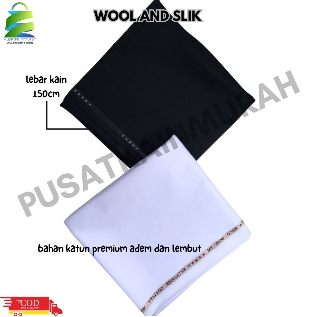 Jual Bahan Kain Seragam Putih / Stelah Bidan/Dokter/Atasn PPPK Meteran ...