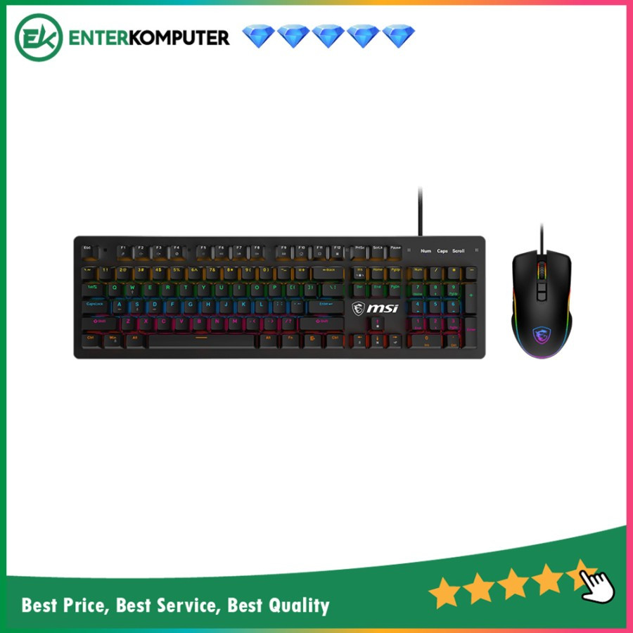 Jual MSI Forge GK300 Gaming Combo Keyboard + Mouse | Shopee Indonesia