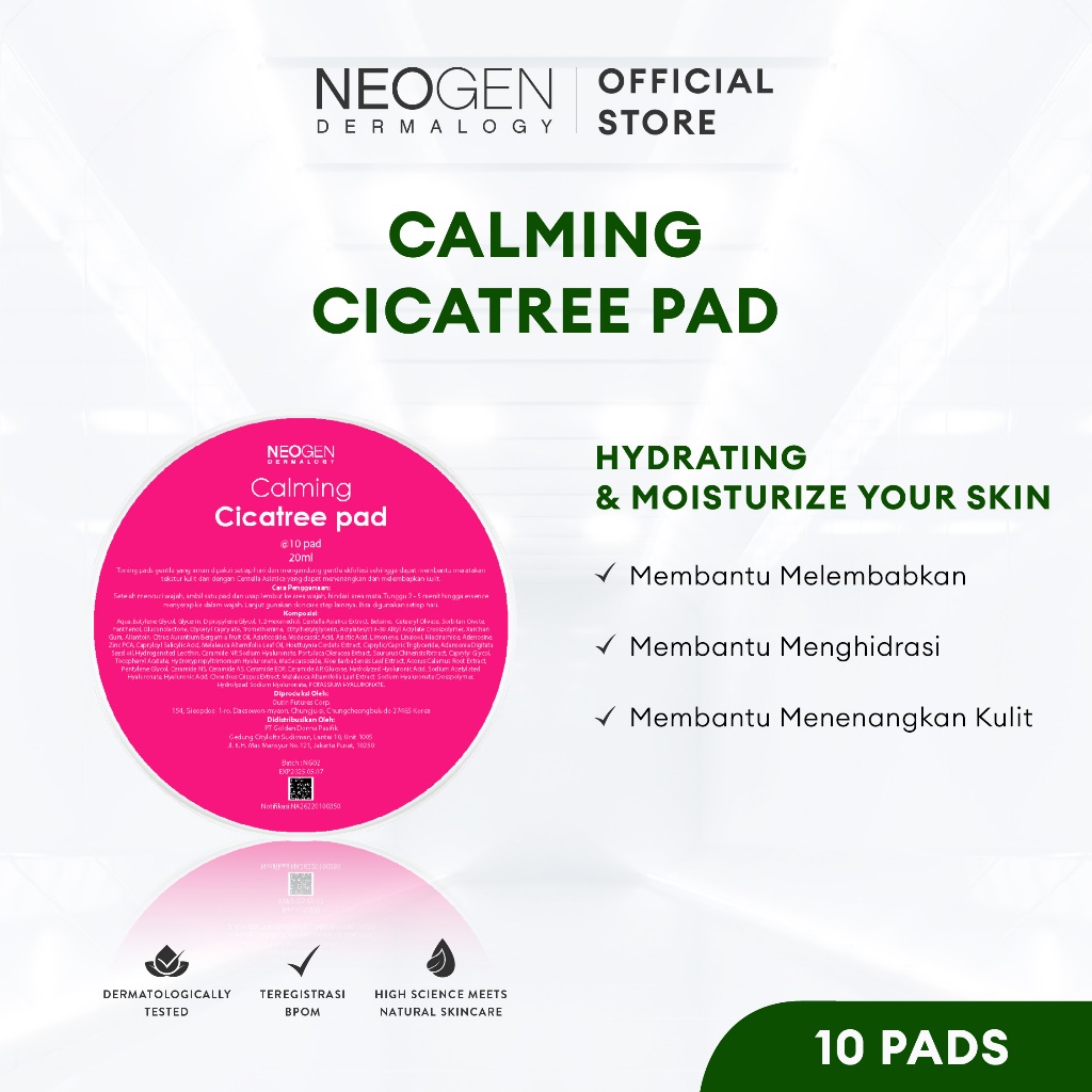 Jual NEOGEN DERMALOGY Calming Cicatree Pad (10 Pads) | Shopee Indonesia