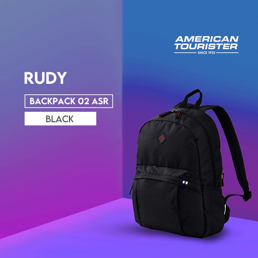 Jual American Tourister Rudy Backpack 02 ASR – Black | Shopee Indonesia