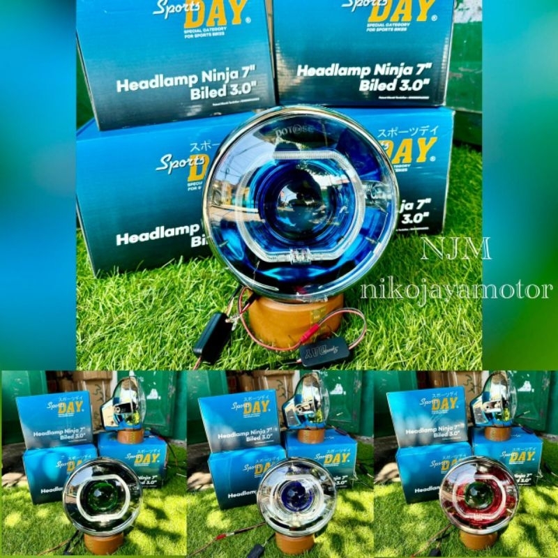 Jual Biled Ninja Set Batok ninja 3 Mode Cahaya Sudah RGB Batok ninja ...