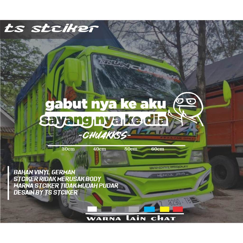 Jual TS Stiker kaca gabutnya ke aku cutting variasi kaca mobil pickup ...