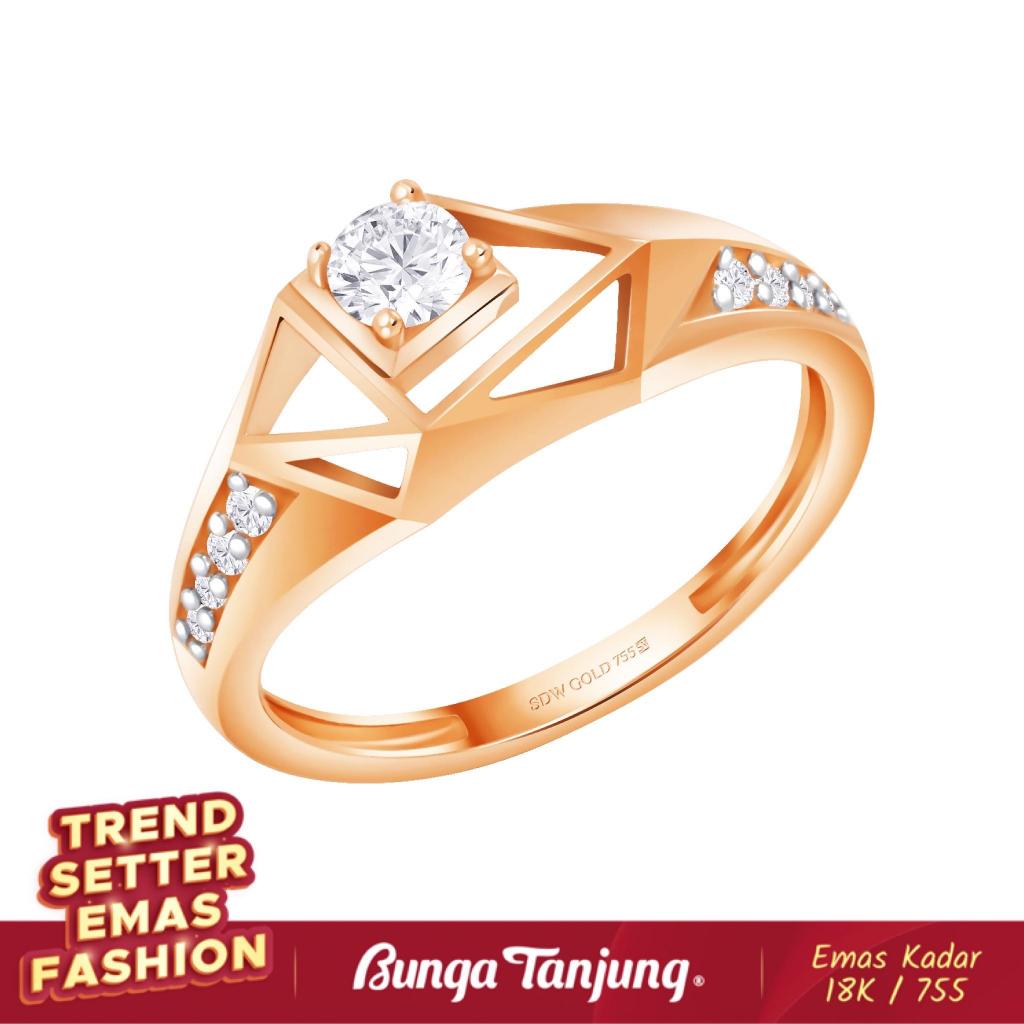 Jual CINCIN BOLD E - SDW GOLD - EMAS 18K - BUNGA TANJUNG GOLD | Shopee ...