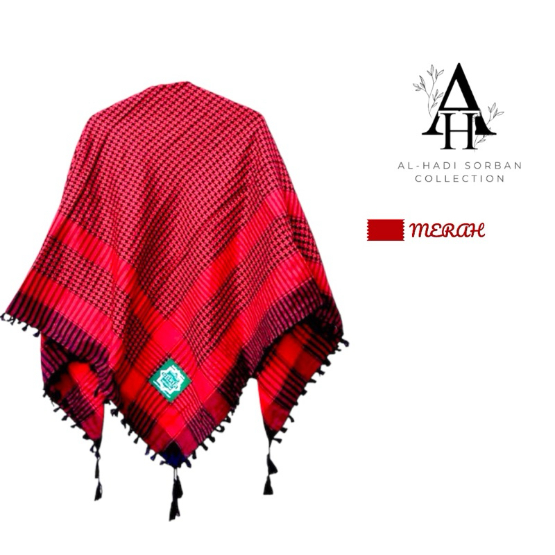 Jual SORBAN ARAB KOTAK WARNA MERAH SPECIAL EDITION | Shopee Indonesia