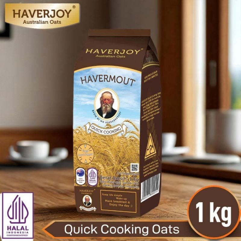 Jual Haverjoy Havermout Quick Cooking 1kg | Shopee Indonesia