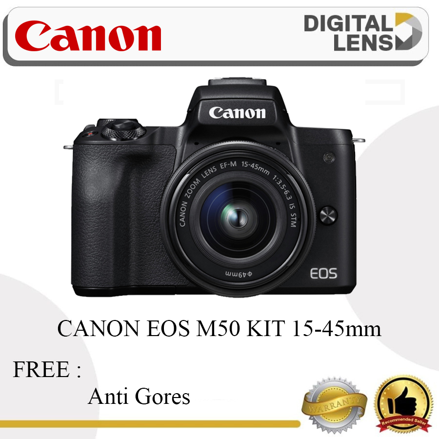 Jual Canon EOS M50 Kit EF-M 15-45mm Paket | Shopee Indonesia