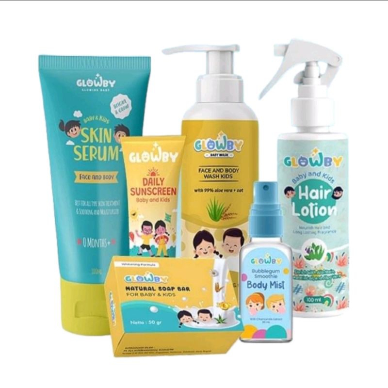 Jual Glowby Skin Serum, Daily Sunscreen, Natural Soap Bar, Face & Body ...