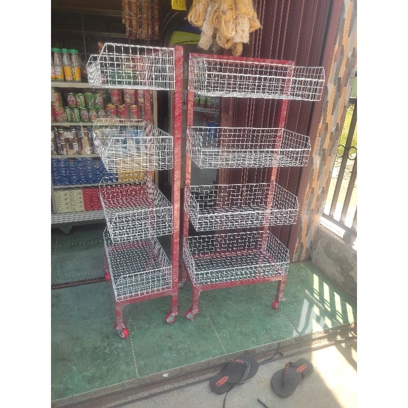 Jual rak Ciki rak Snack 4susun pakai Roda | Shopee Indonesia