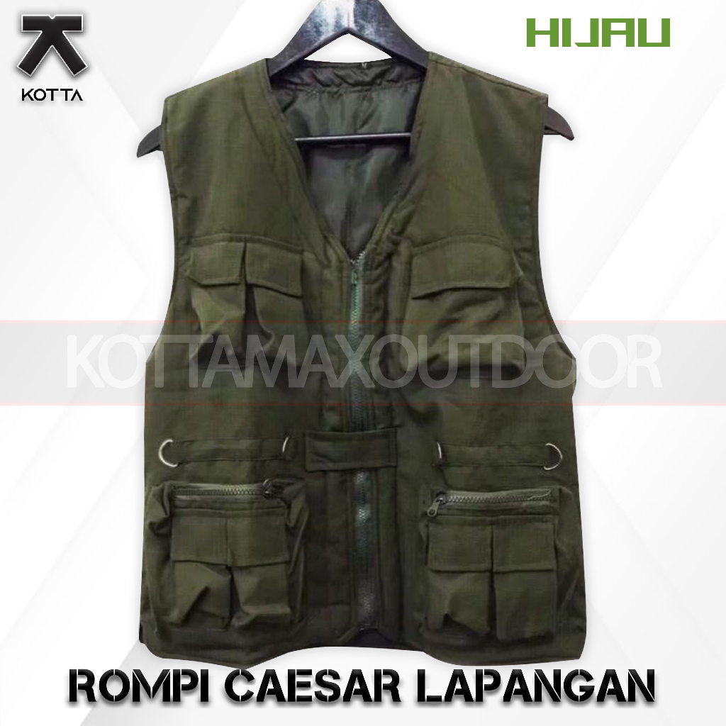 Jual ROMPI LAPANGAN HIJAU ARMY - ROMPI OUTDOOR HIJAU - ROMPI VEST CARGO ...