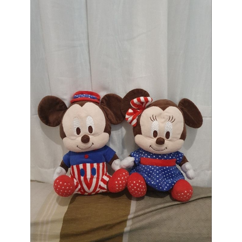 Jual Disney Mickey Minnie Mouse Boneka Baju Merah Biru (2 pcs) | Shopee ...