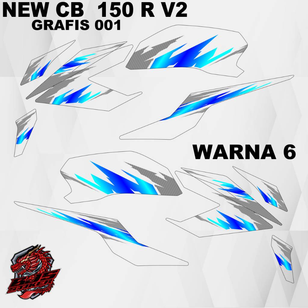 Jual Stiker CB150R V2 New CB 150 r 2015 / Striping CB150R V2 New CB 150 ...