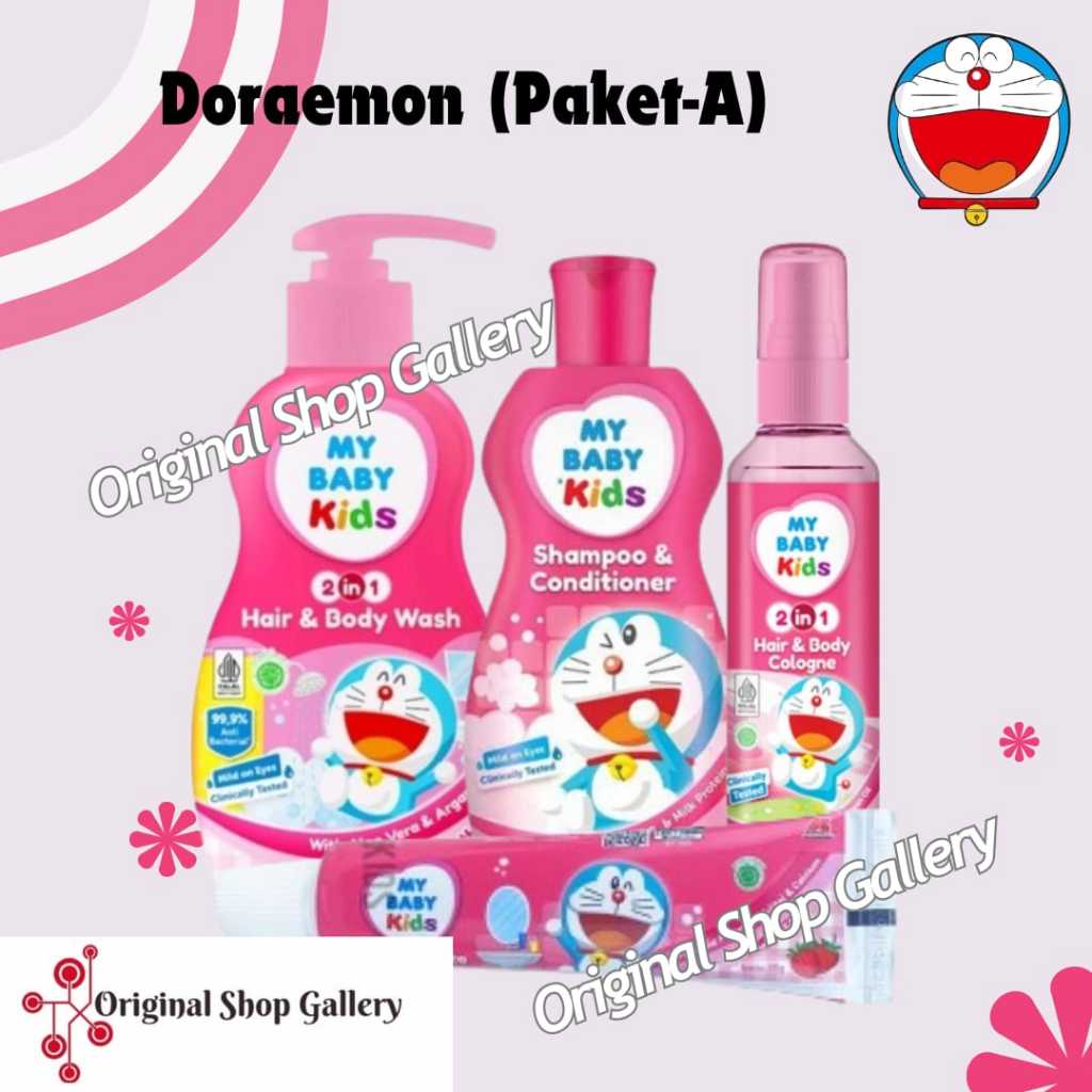 Jual Paket Perlengkapan Mandi Anak My Baby Kids Doraemon Series Sabun ...