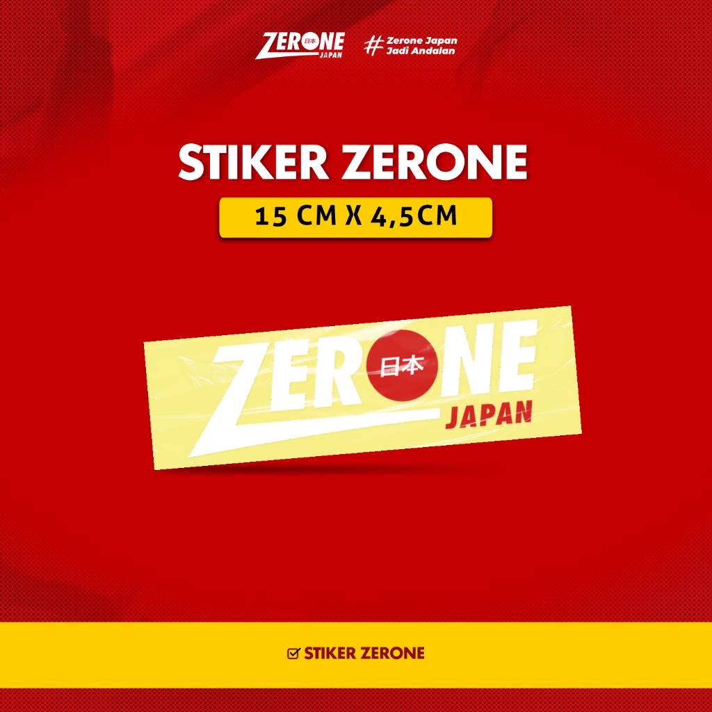 Jual Stiker Zerone Japan Non Embos Stiker Motor & Mobil Original ...