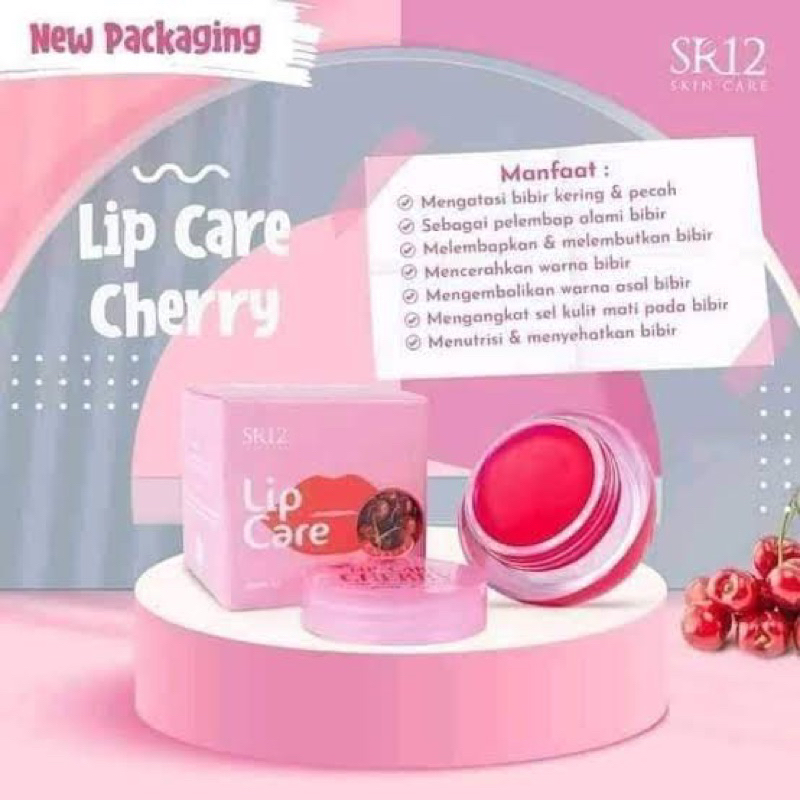 Jual SR12 Skin Care Lip Care Cherry Pink | Shopee Indonesia
