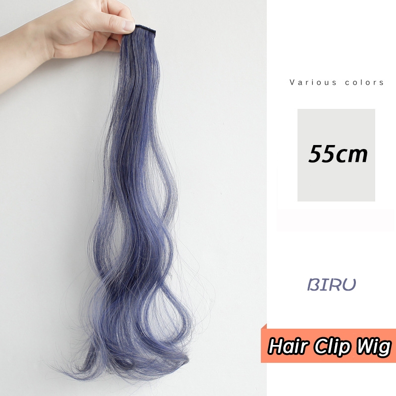 Jual Curls Rambut Palsu Crimps Rambut Palsu Wanita Warni Pemanjang Wig ...