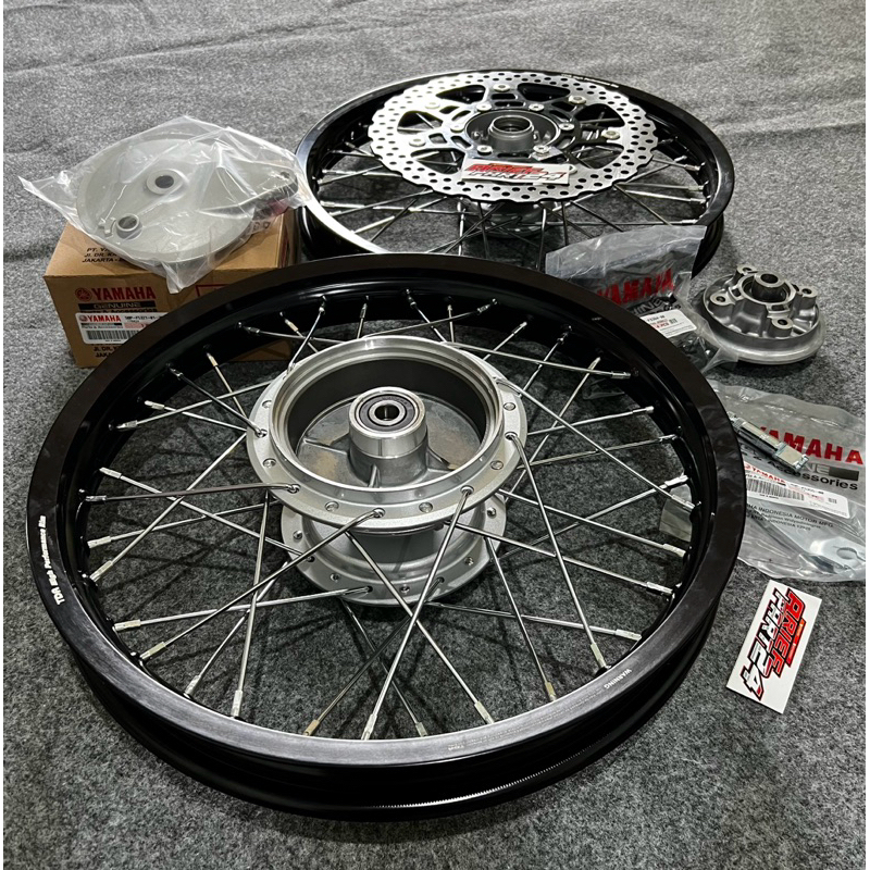 Jual velg set tromol Ts day depan klx dtracker velg tdr 160.185-17 pnp ...