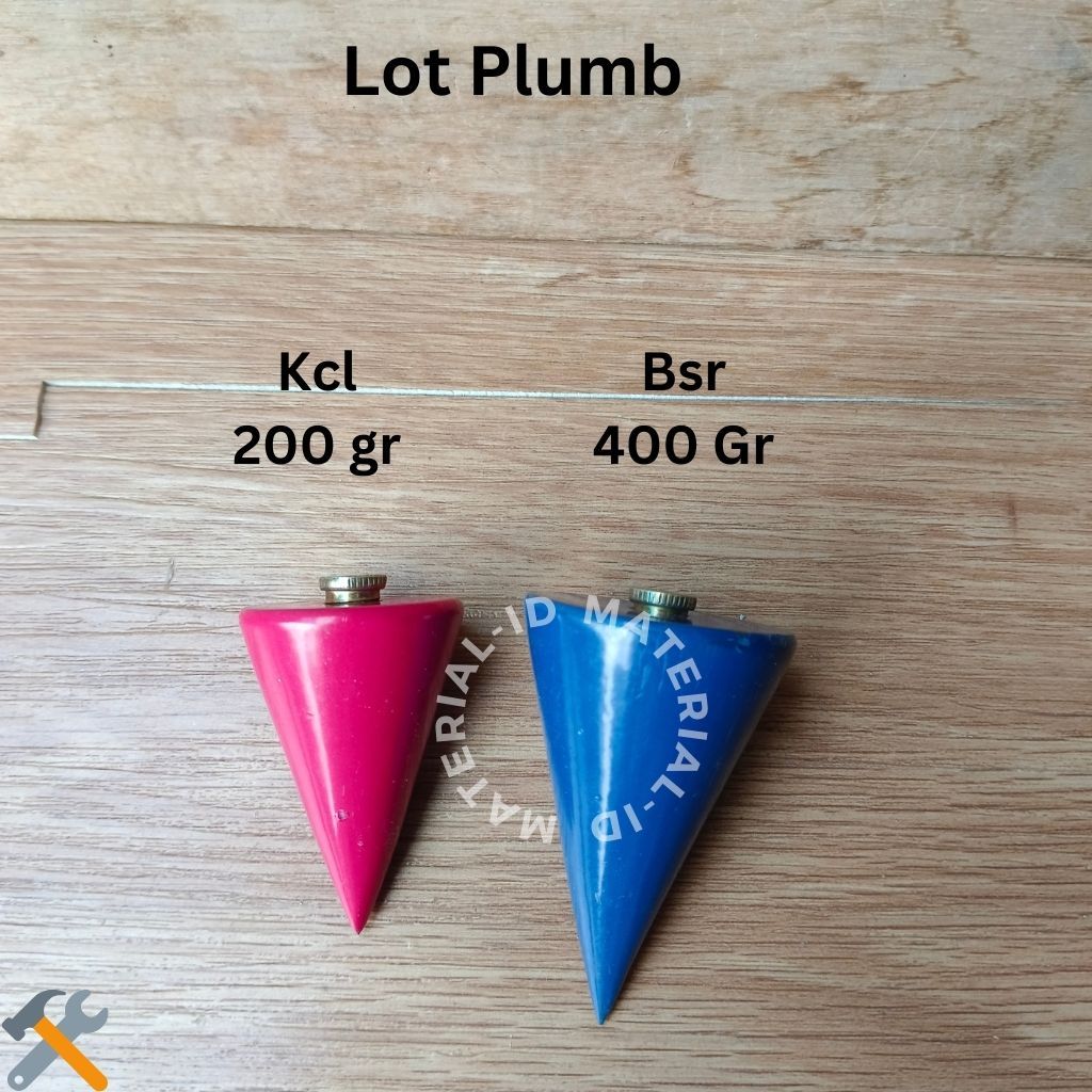 Jual Lot Tukang 200 Gram / Bandul Timbangan Kerucut / Plumb Bob 200 Gr ...