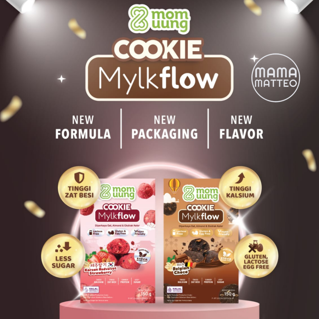 Jual MOM UUNG Cookies Mylkflow Rich Belgian Choco Korean Red Velvet ...
