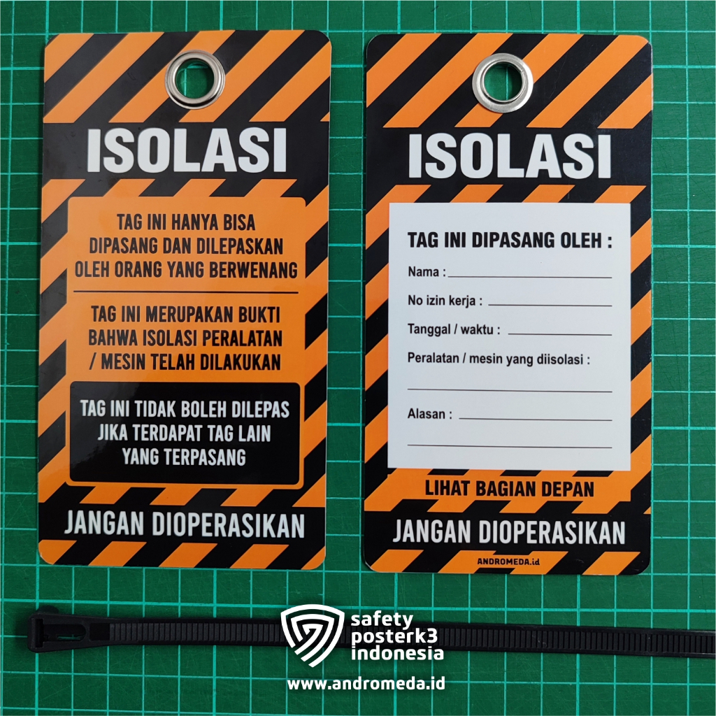 Jual Safety Tag LOTO : Bahaya, Aman, Tidak Aman, Valve Merah, Valve ...
