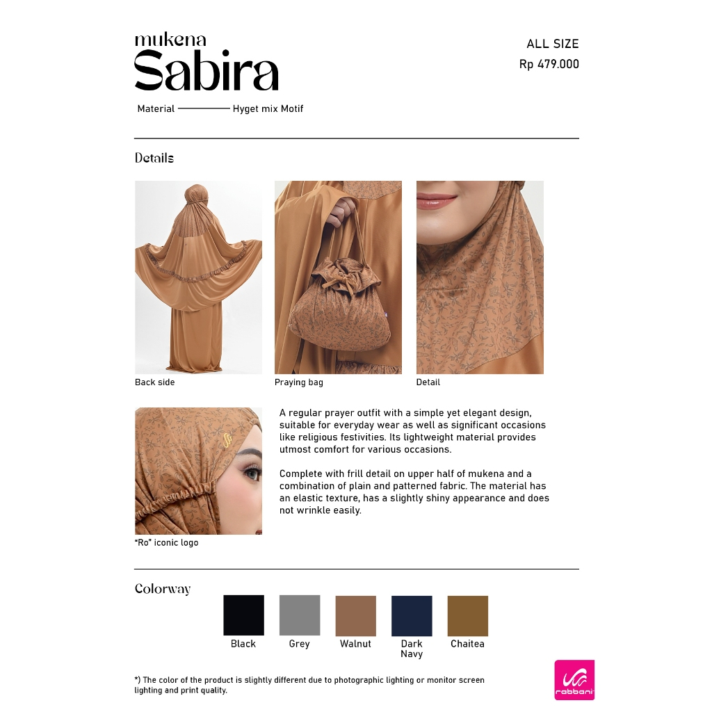 Jual MUKENA SABIRA NEW ARRIVAL 2024 RABBANI ORIGINAL 100% | Shopee ...