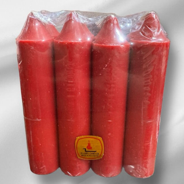 Jual Lilin 471 Besar Isi 8pcs - Merah - Ukuran: T:13,5cm : DM:3cm - Cap ...