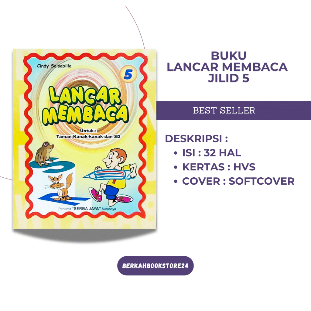 Jual Buku Lancar Membaca Jilid 5 Untuk TK Dan SD | Shopee Indonesia