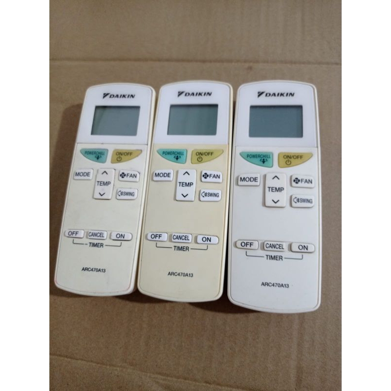 Jual REMOT AC DAIKIN ARC470A13 ORIGINAL | Shopee Indonesia