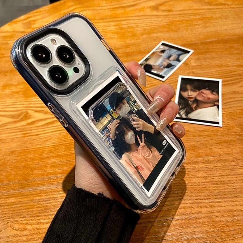 Jual 3IN1 Mini Pocket Card Holder Phone Case kompatibel untuk IPhone 16 ...