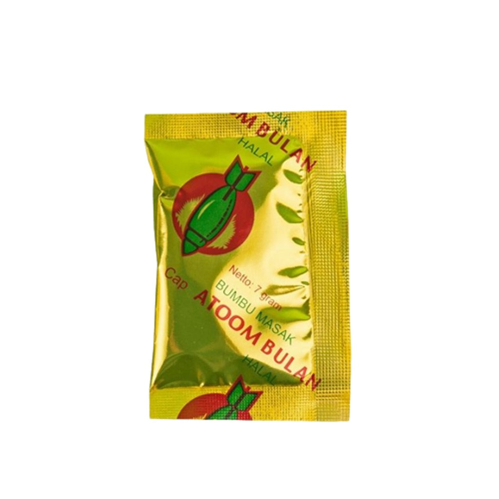 Jual [ 75 CORNER ] Bumbu Atoom Bulan 7 Gram Bubuk Atom Bungkus Sachet ...