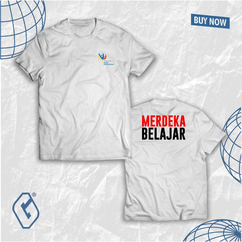 Jual kaos pendidikan guru merdeka belajar / baju merdeka belajar ...