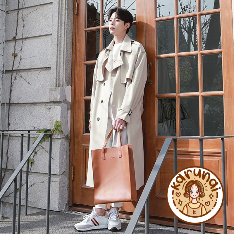 Jual SPRING TRENCH COAT PRIA PREMIUM JAMES - JAKET WIND BREAKER VERSI ...