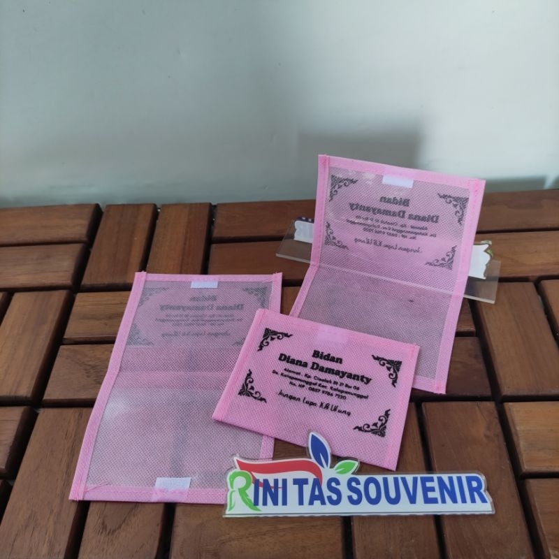 Jual SOUVENIR DOMPET KB BIDAN MIKA TRANSPARAN KOMBINASI KAIN SPUNBOND ...