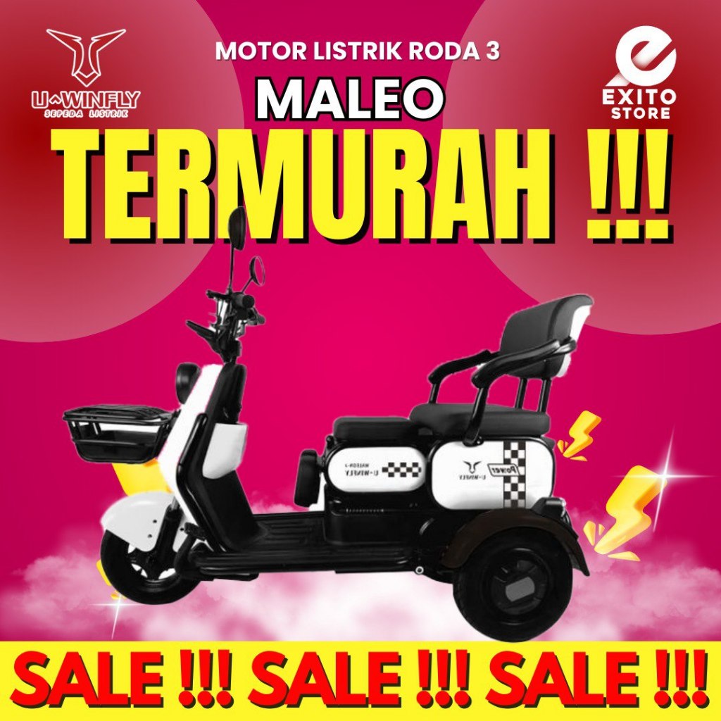 Jual SEPEDA MOTOR LISTRIK RODA 3 MALEO UWINFLY INDONESIA | Shopee Indonesia