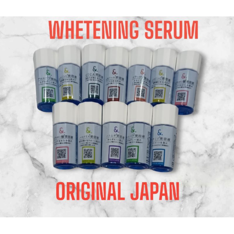 Jual WHITENING SERUM MUKA - SERUM PEMUTIH - SERUM JAPAN 20ML | Shopee ...