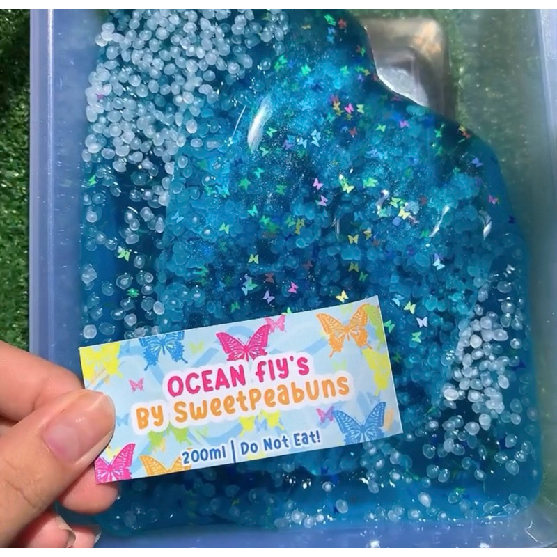 Jual SLIME | ocean fly’s Slime 200gr By Sweetpeabuns | slime | jelly ...