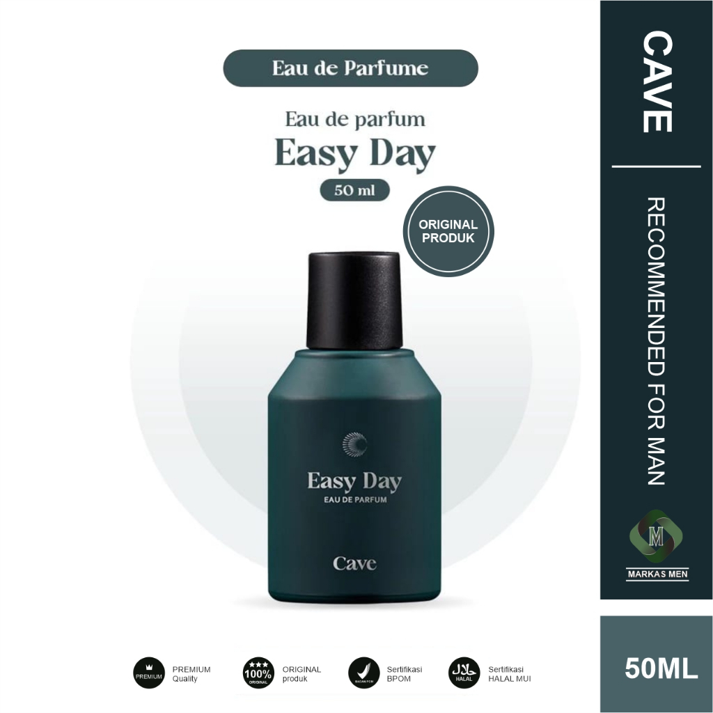 Jual Cave Eau de Parfum Easy Day 50 ml - Parfum Pria | Shopee Indonesia