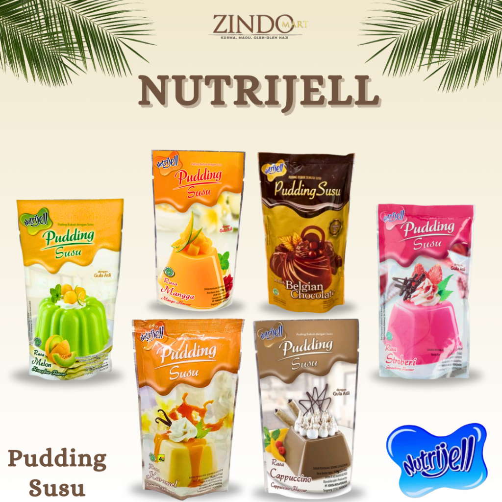 Jual NUTRIJELL PUDDING SUSU LAPIS SANTAN ALL VARIAN SEMUA CARAMEL MELON ...