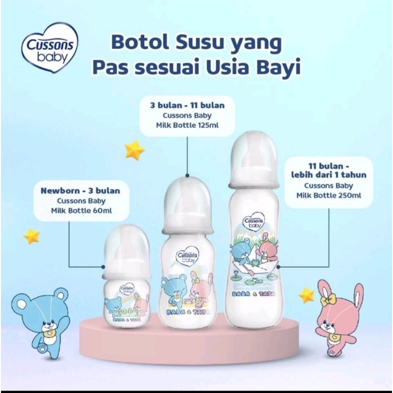Jual Cussons Baby Milk Bottle BPA free - Botol Susu - Dot Bayi 60ml ...
