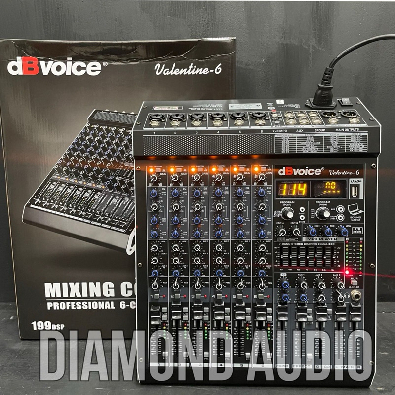 Jual Mixer Db Voice Valentine6 Original 6 Channel Dbvoice Valentine ...