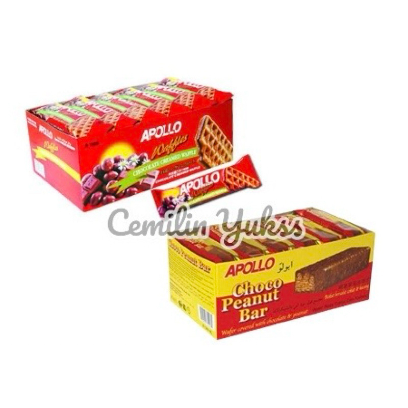 Jual Apollo Waffles Chocolate 648g Apollo Choco Peanut Bar 612g Waffle ...