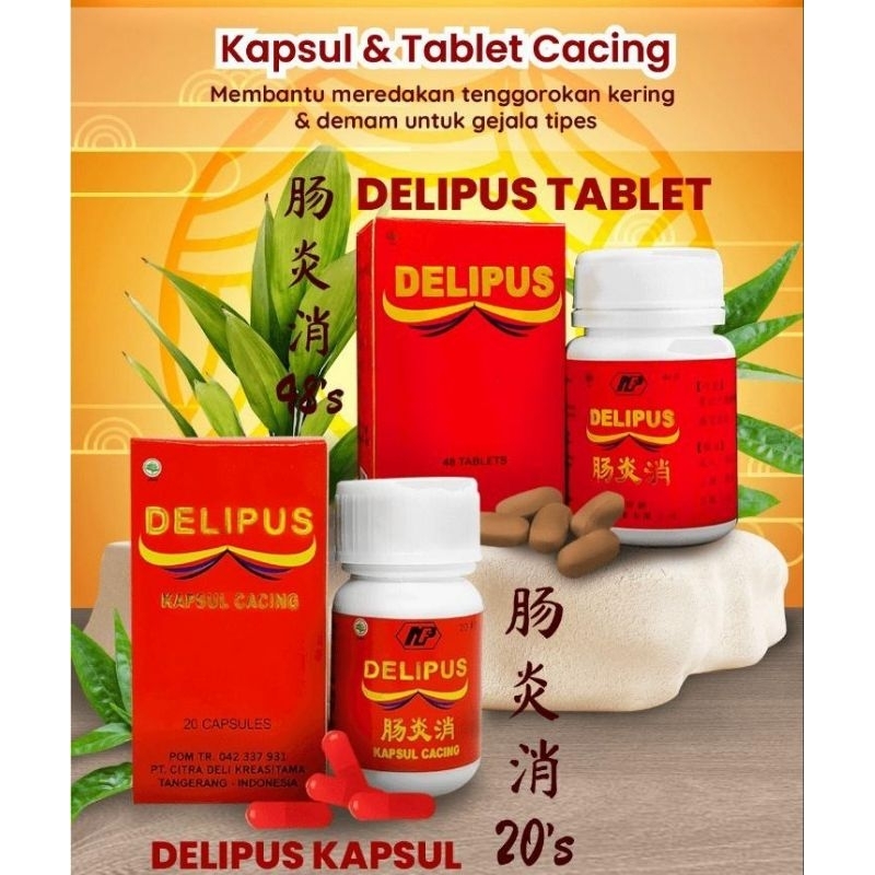 Jual Kapsul cacing Delipus /Obat Tipes | Shopee Indonesia