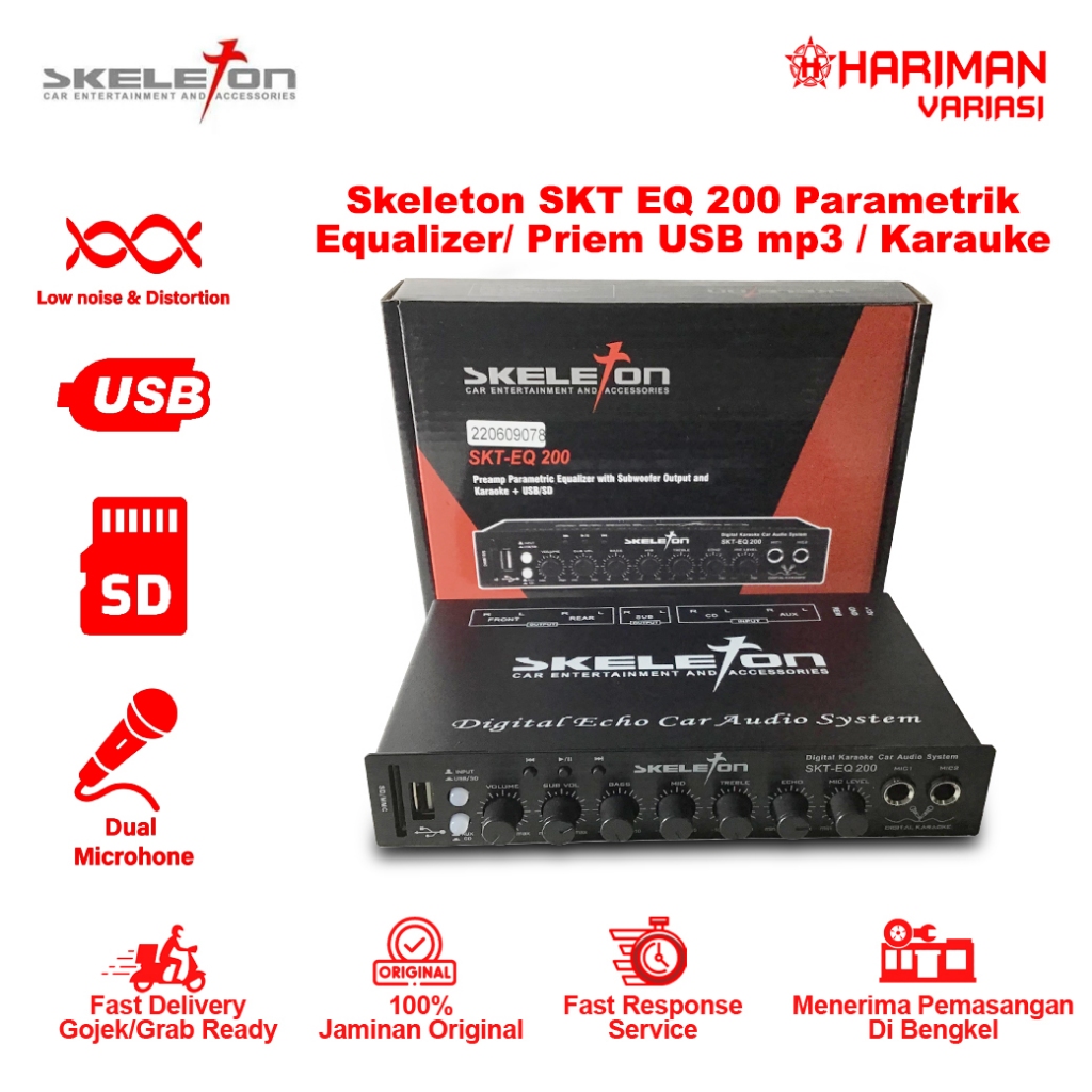 Jual Preamp parametrik Equalizer Skeleton SKT-EQ-200 USB/SD CARD | Shopee Indonesia