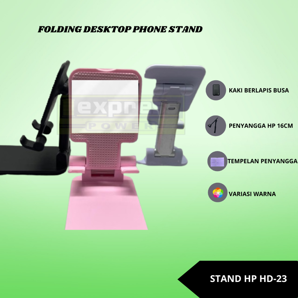 Jual STAND HANDPHONE MODEL LIPAT + KACA/PENYANGGA HP+ KACA HD-23 ...
