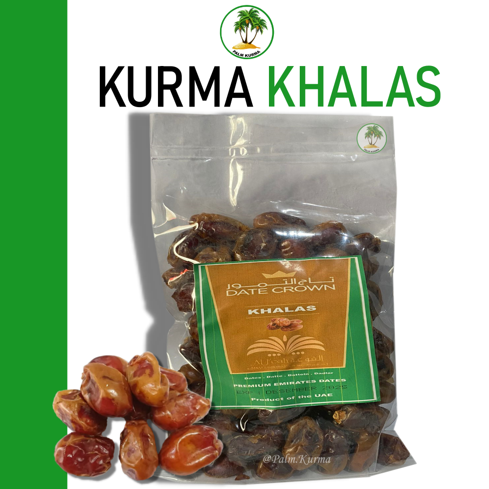 Jual Kurma Khalas [1Kg] Premium Date Crown Khalas Original High Quality ...