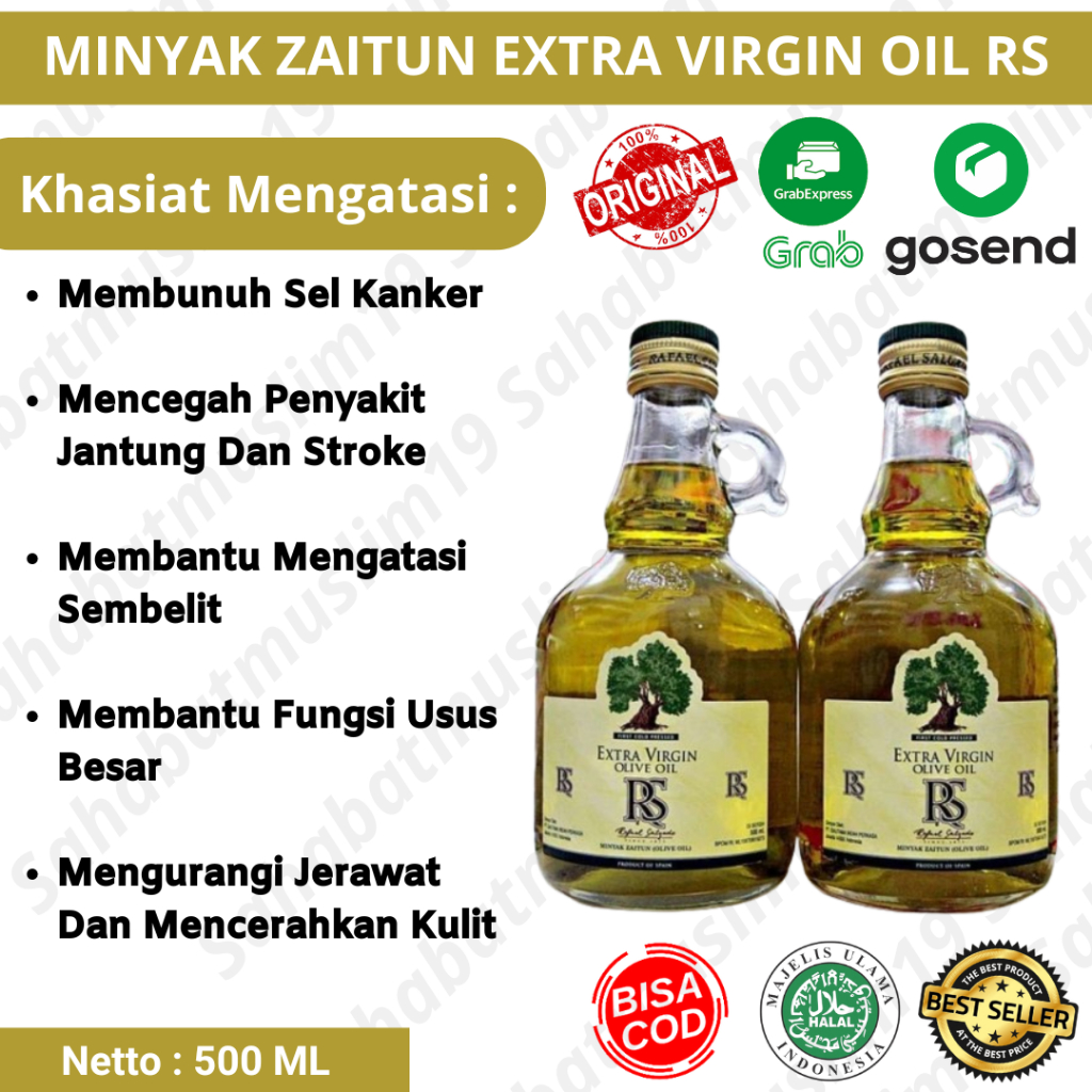 Jual Minyak Zaitun RS zaitun Extra Virgin Olive Oil Rafael Salgado ...