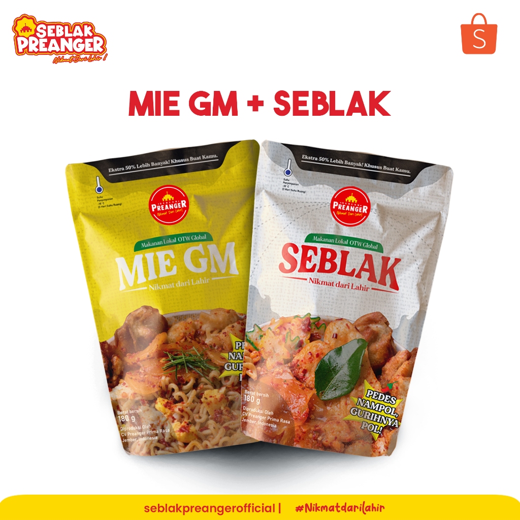 Jual PAKET DUO PREANGER- MIE GM & SEBLAK | Shopee Indonesia