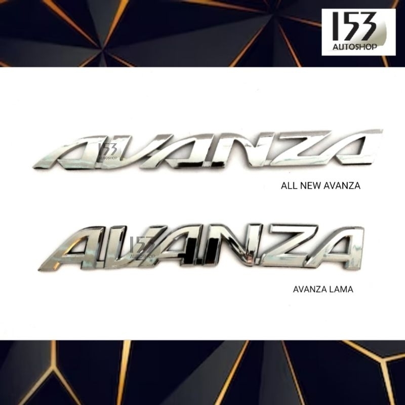Jual Emblem Chrome Tulisan Avanza Lama All New Avanza | Shopee Indonesia